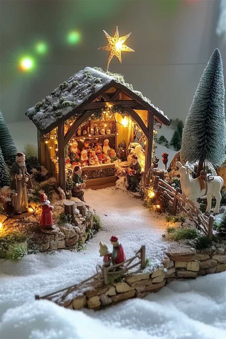 33 Magical Christmas Crib Ideas for a Beautiful Nativity Scene at Home