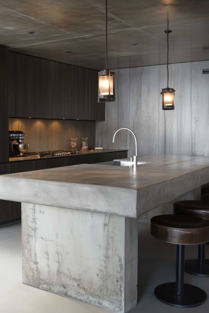 50 Modern Concrete Kitchen Ideas (That Break Design Rules)