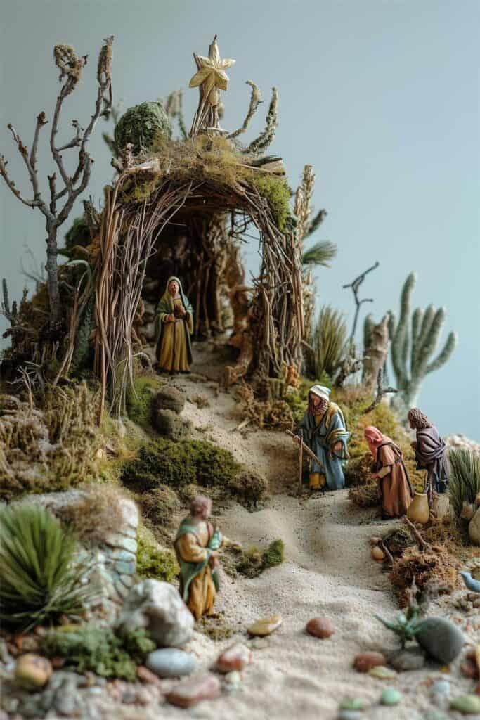 33 Magical Christmas Crib Ideas for a Beautiful Nativity Scene at Home
