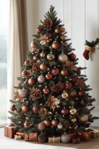 60 Beautiful Brown Christmas Tree Decorations for a Warm, Elegant Holiday