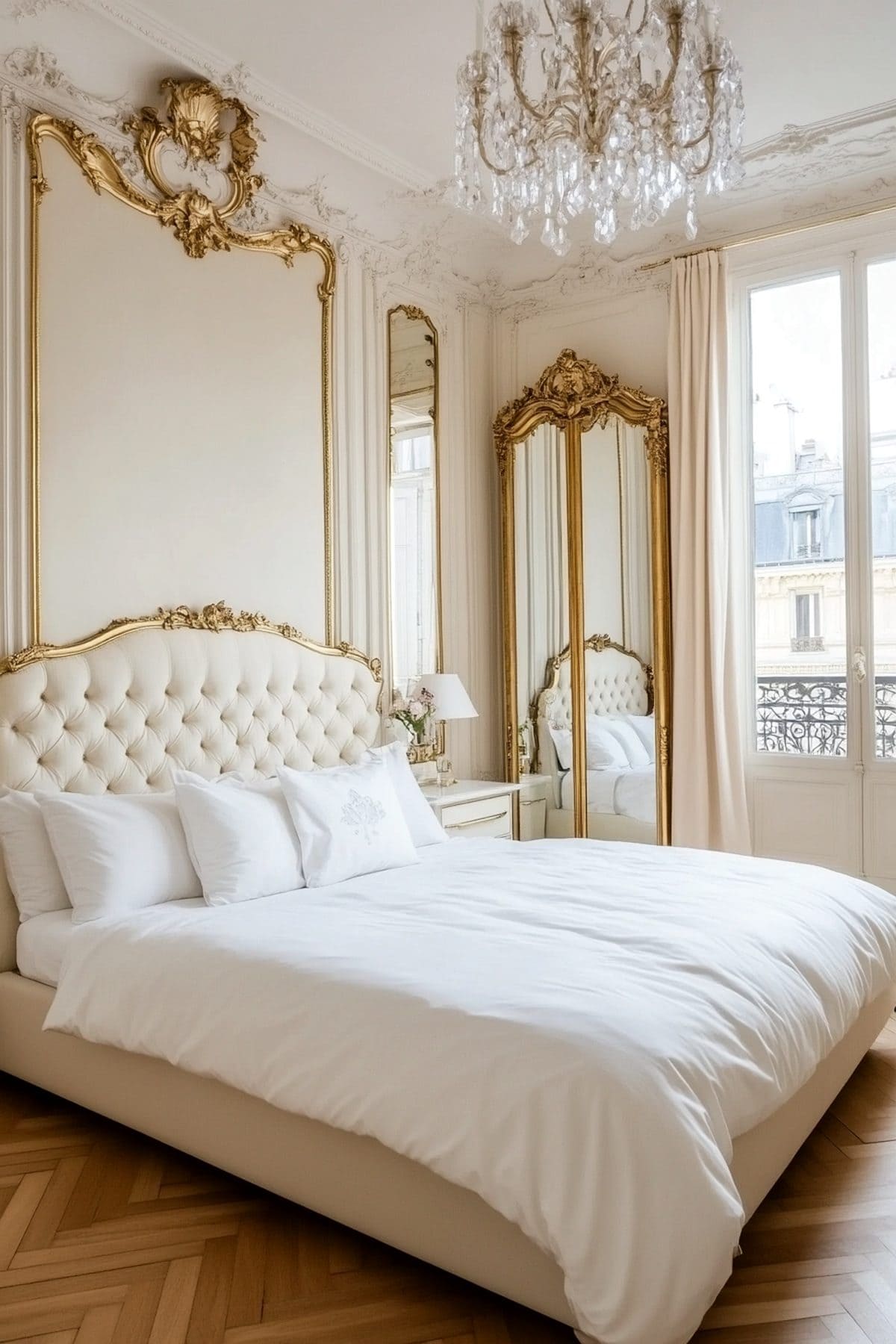 Gorgeous Parisian Bedroom Ideas (30 Ways to Style Like the French)