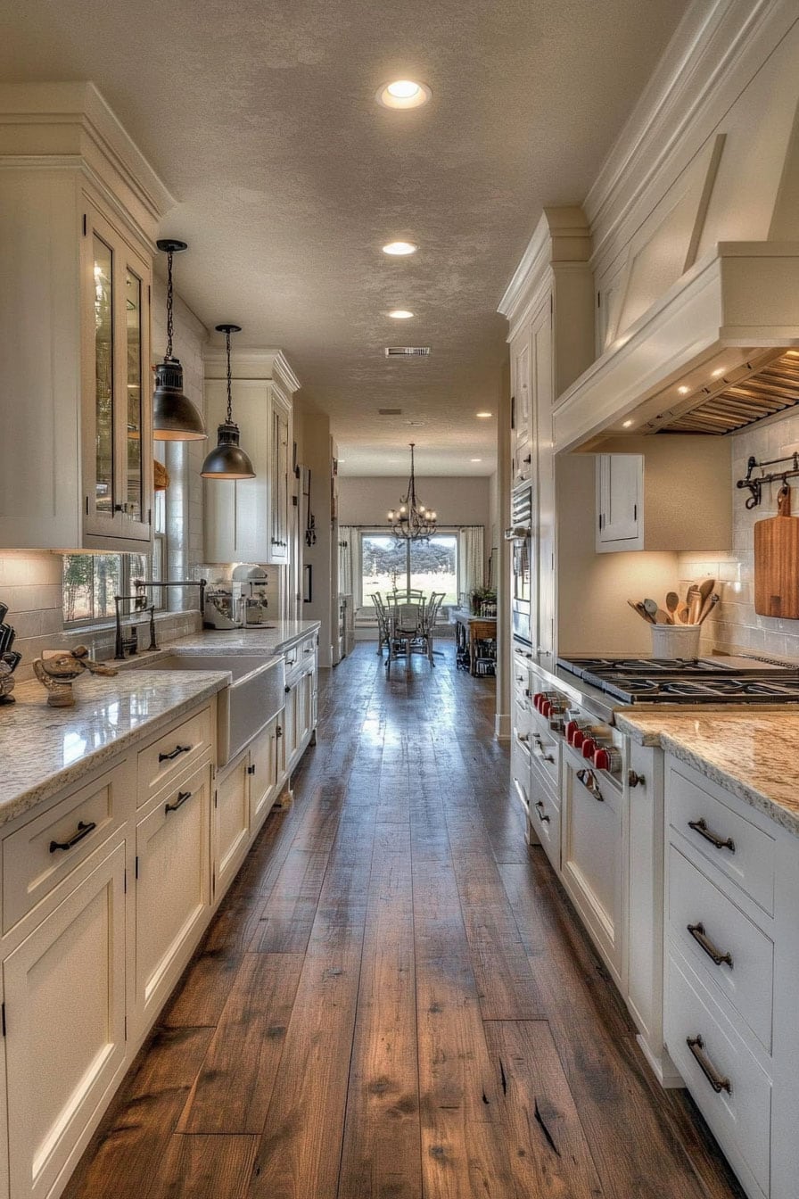 31 Farmhouse Galley Kitchen Ideas (That Make Small Spaces Feel Huge)