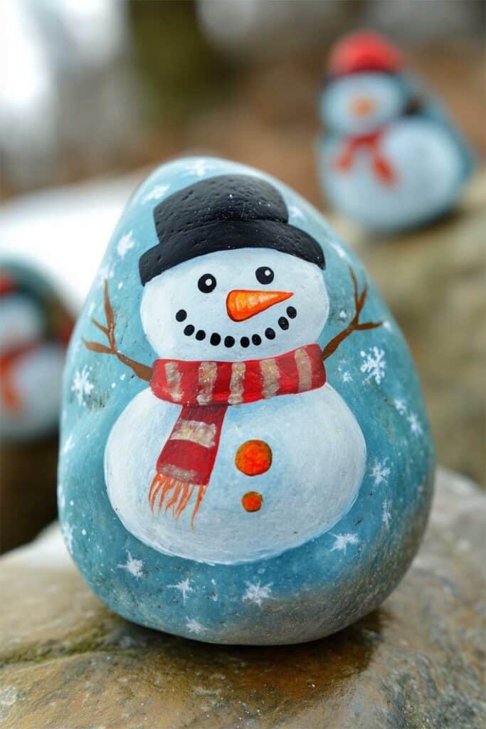 28 DIY Christmas Rock Painting Ideas to Spread Holiday Joy 🎄